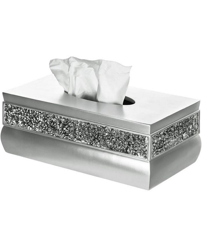 Creative Scents Silver Tissue Box Cover Rectangular - Macy's