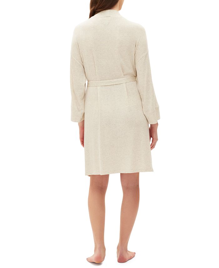 GAP Women's Long-Sleeve Belted Ribbed Robe - Macy's