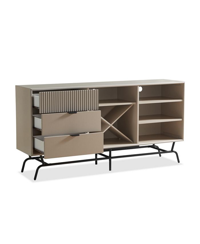 Furniture of America 60" MDF Sami Composite Wine Rack Buffet - Macy's