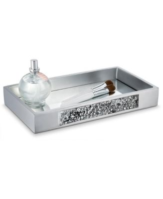 Silver Mosaic Bathroom Tray - Macy's