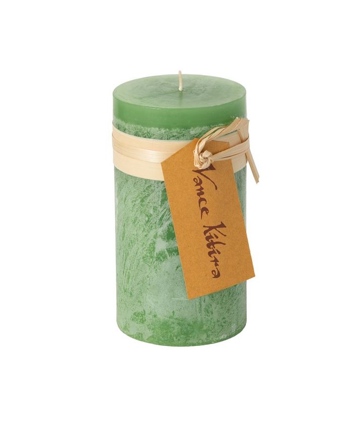 Vance Kitira 6" Timber Pillar Candle - Macy's