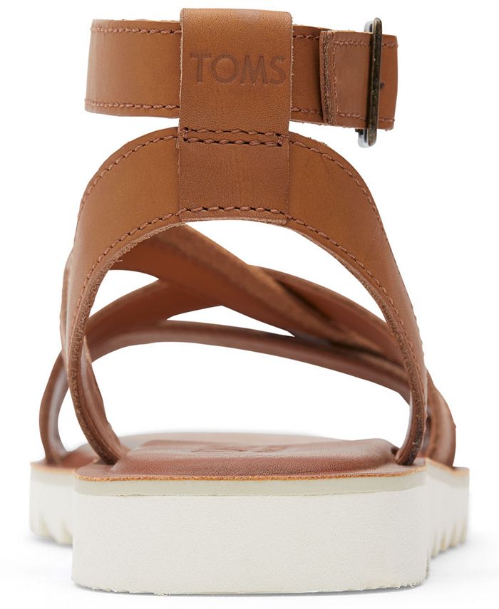 TOMS Women's Rory Ankle-Strap Flat Tread Sandals - Macy's