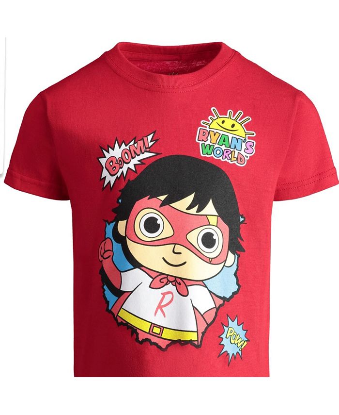Ryan's World RYANS WORLD Red Titan Combo Panda 2 Pack T-Shirts Toddler ...