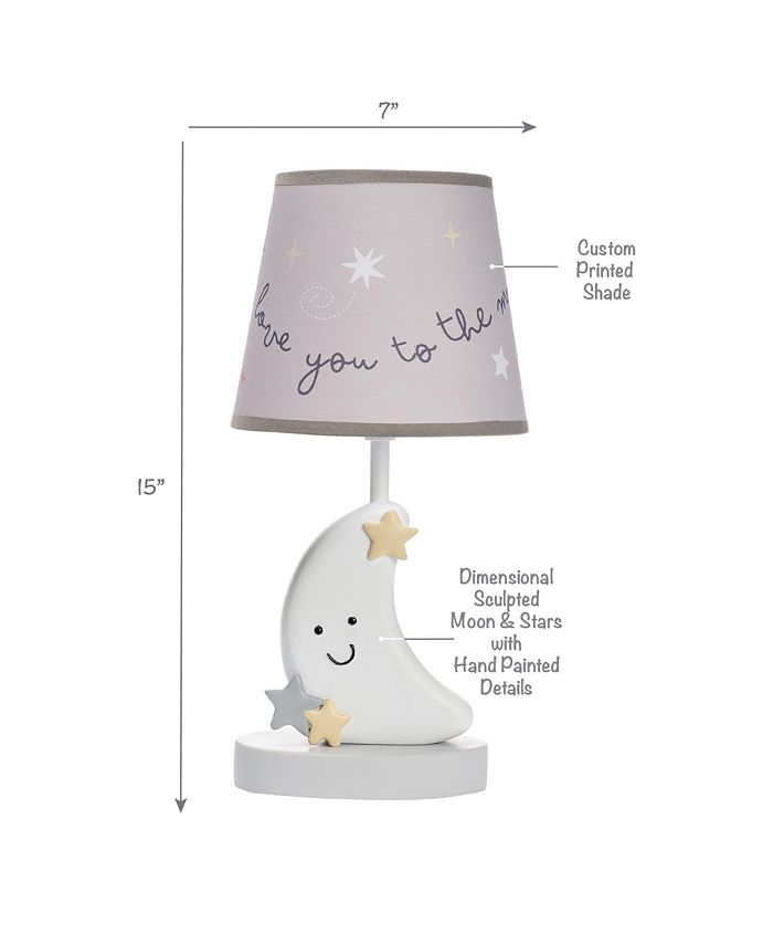 Bedtime Originals Bedtime Originals Celestial Moon Nursery Lamp with ...