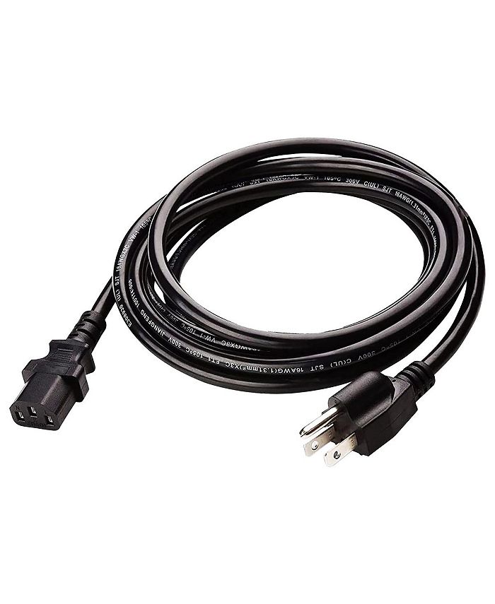 5 Core 3 Prong Extension Cord 10 Feet Three Prong Extension Cable US AC ...