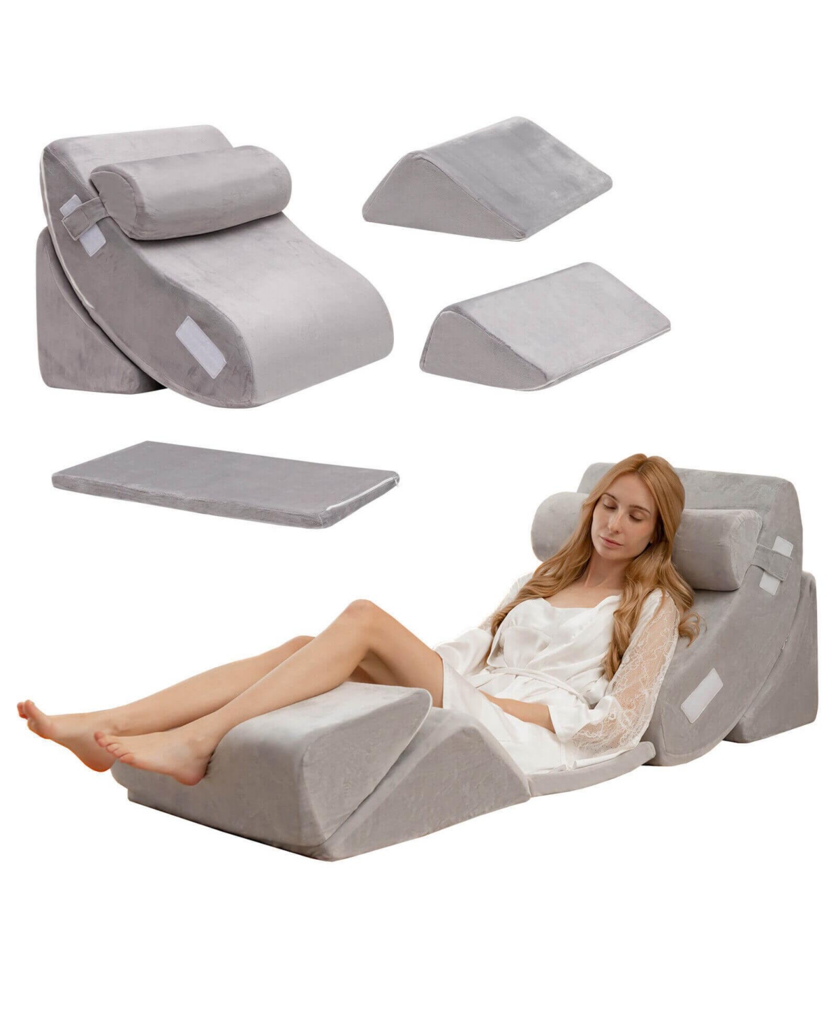 Click here for 6 Pieces Orthopedic Bed Wedge Pillow Set for Back... prices