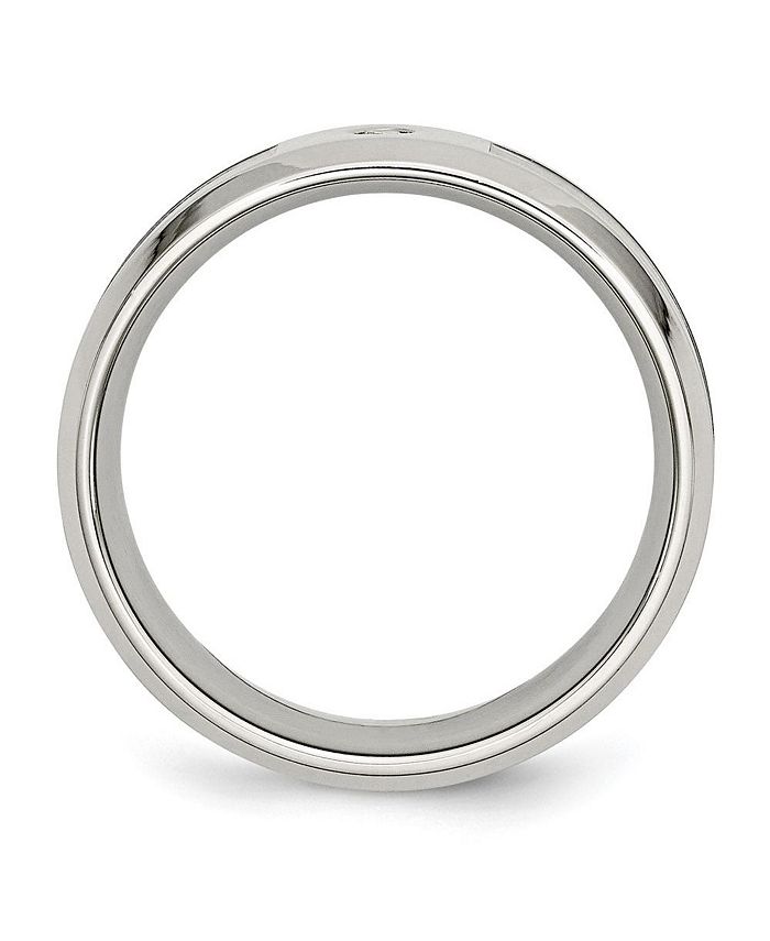 Chisel Stainless Steel Camouflage Cubic Zirconia Band Ring - Macy's