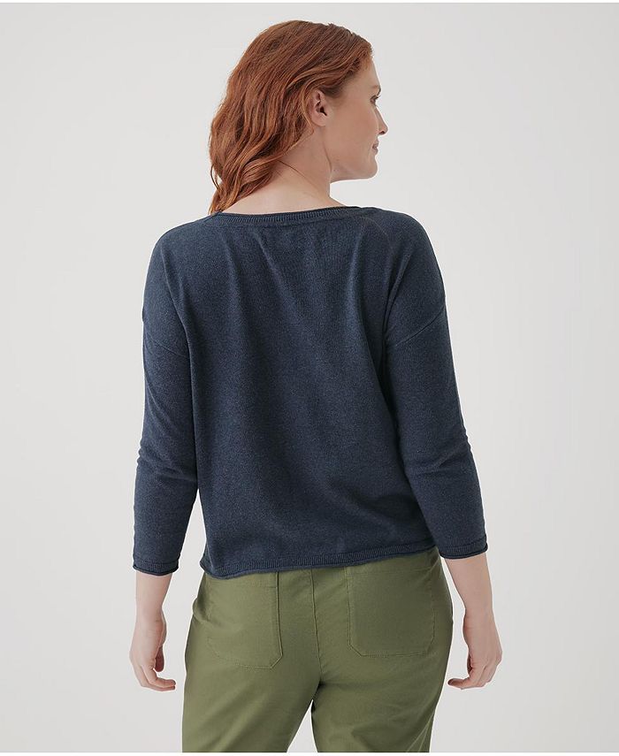 Pact Organic Cotton Classic Fine Knit Wide Neck Sweater - Macy's