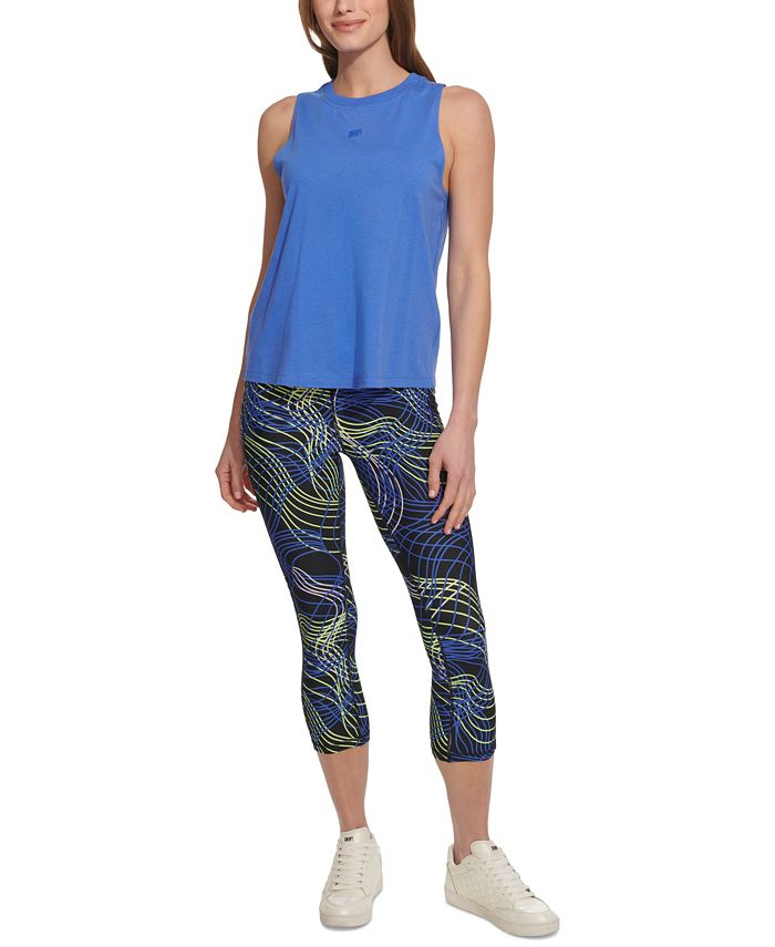DKNY Women's Solid Sleeveless Logo Tank Top - Macy's