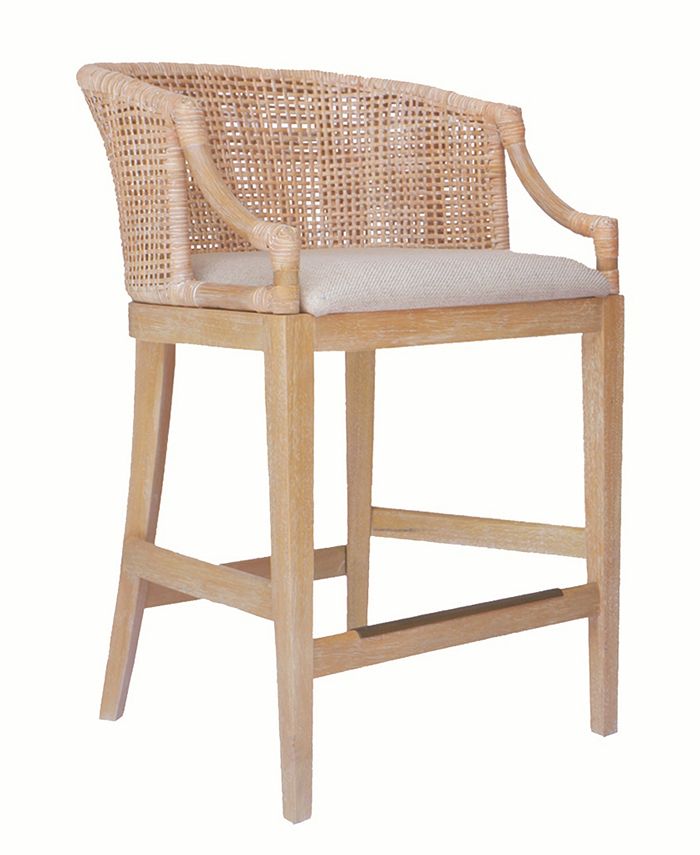 Martha Stewart Collection Martha Stewart Playa 23" Handcrafted Rattan ...