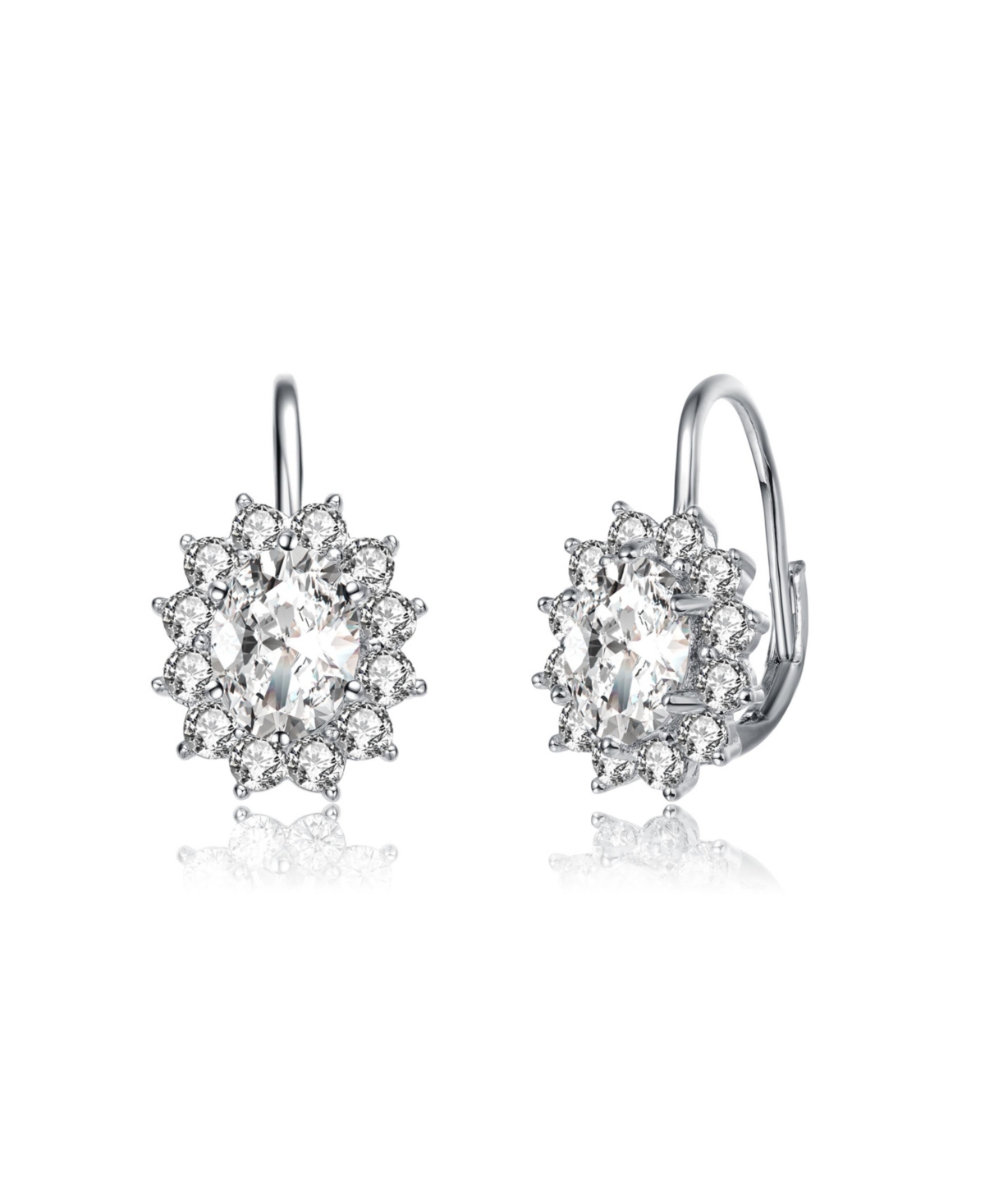 Click here for White Gold Plated with Cubic Zirconia Hibiscus Flo... prices