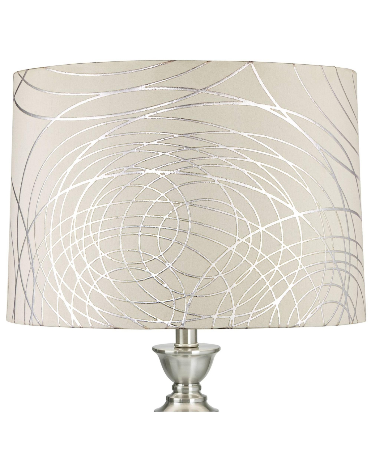 Click here for Springcrest Cream with Silver Circles Medium Drum... prices