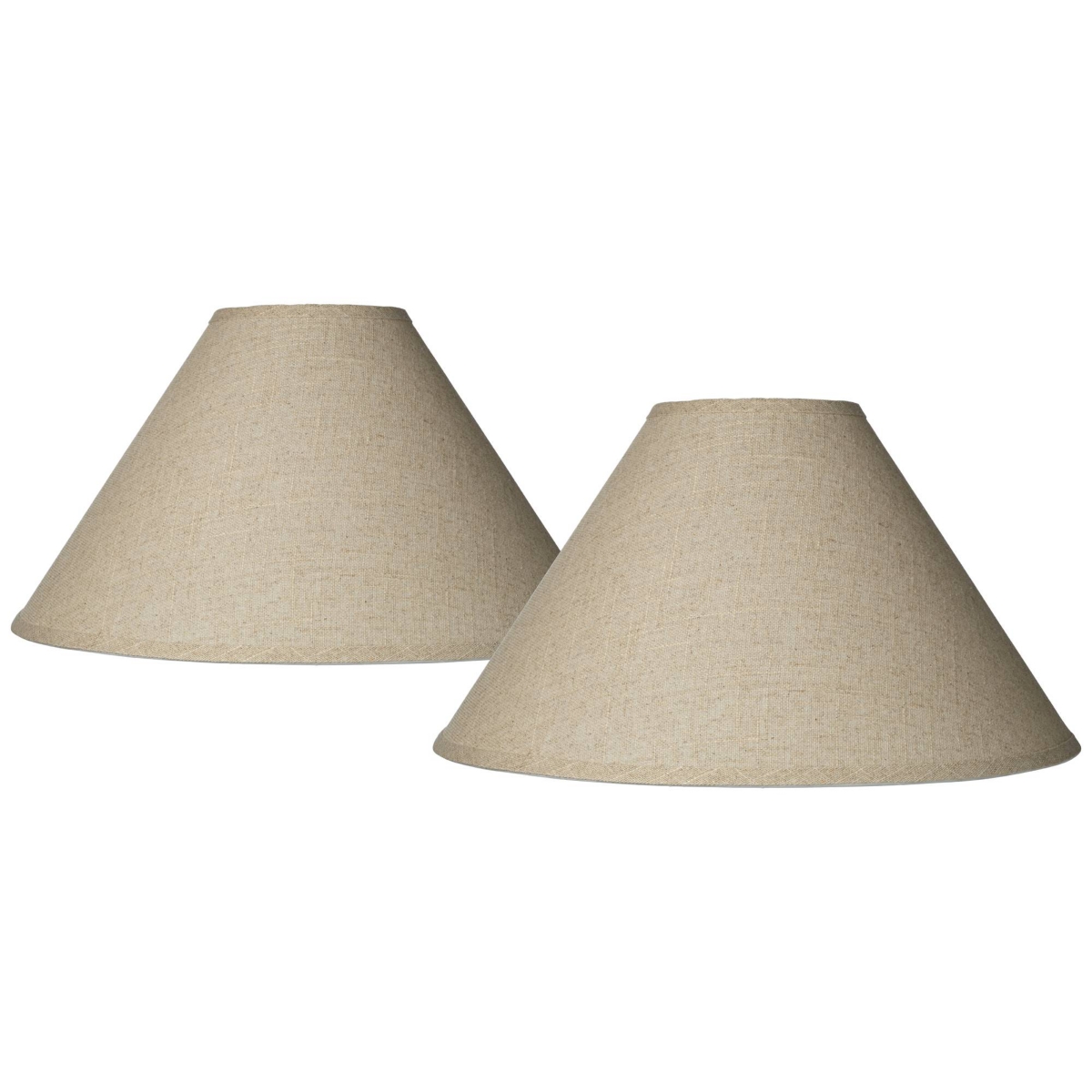 Click here for Springcrest Set of 2 Lamp Shades Fine Burlap Beige... prices