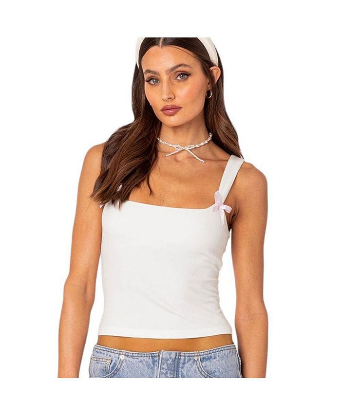 Edikted Women's Lola Ribbed Tank Top - Macy's