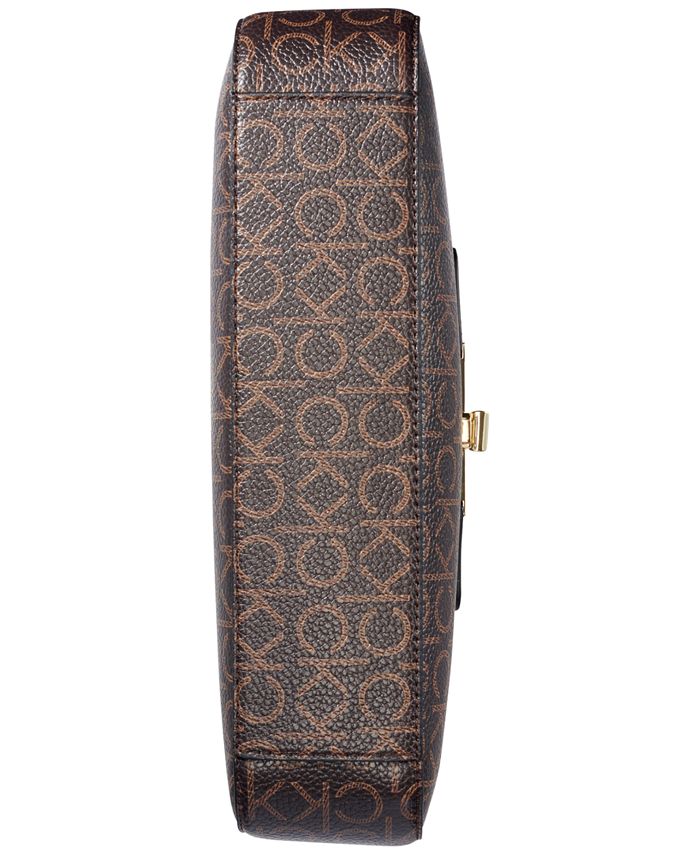 Calvin Klein Becky Signature Turnlock Shoulder Bag - Macy's