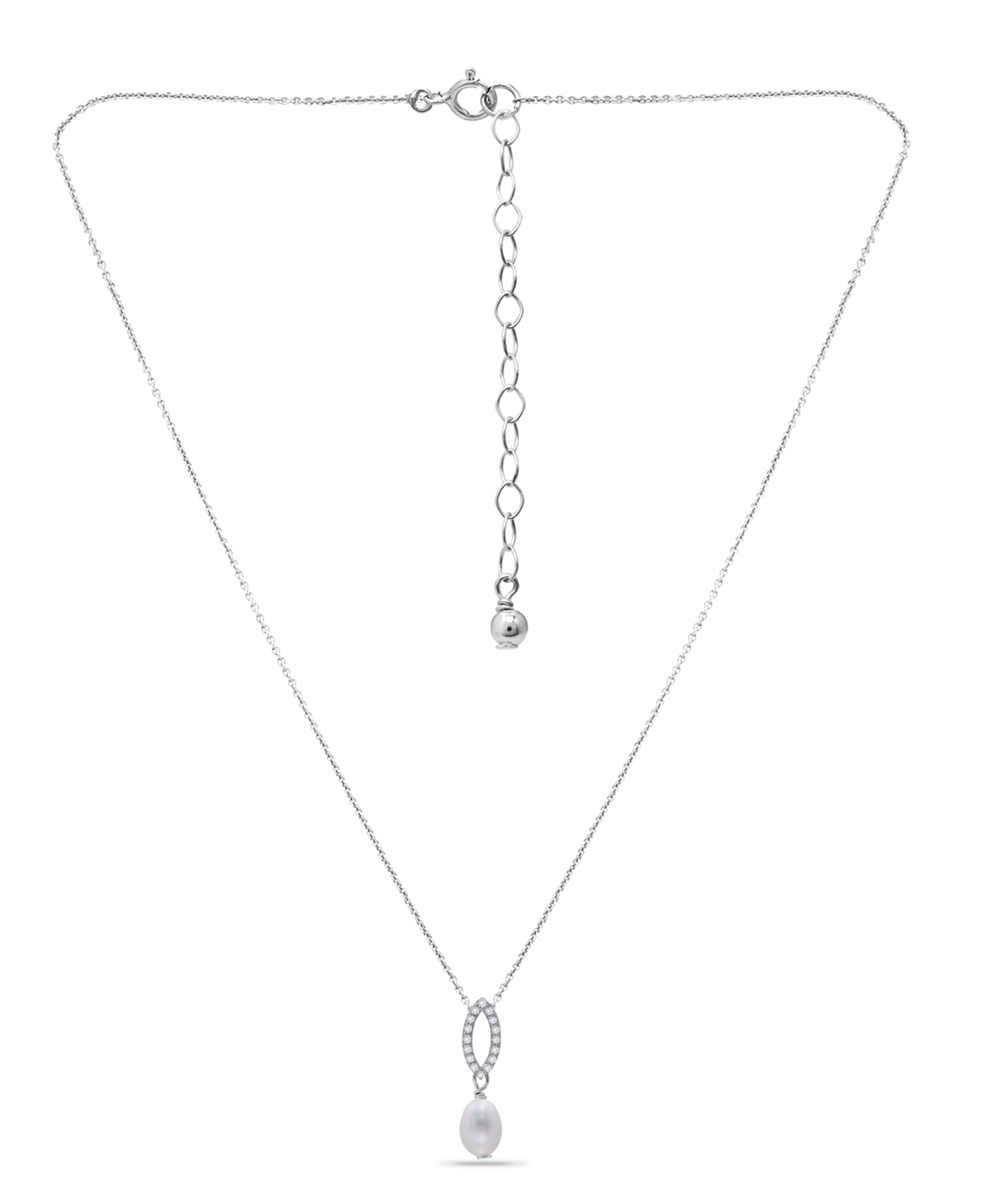 Click here for Macys White Cultured Pearl and Pave Cubic Zirconia... prices