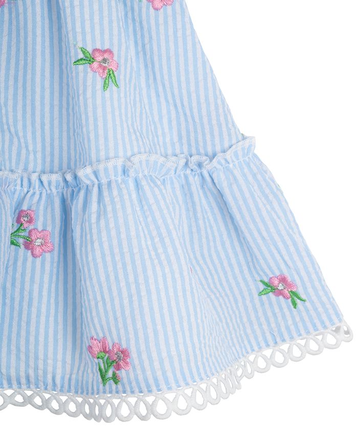 Rare Editions Baby Girls Seersucker Dress with Matching Headband and ...