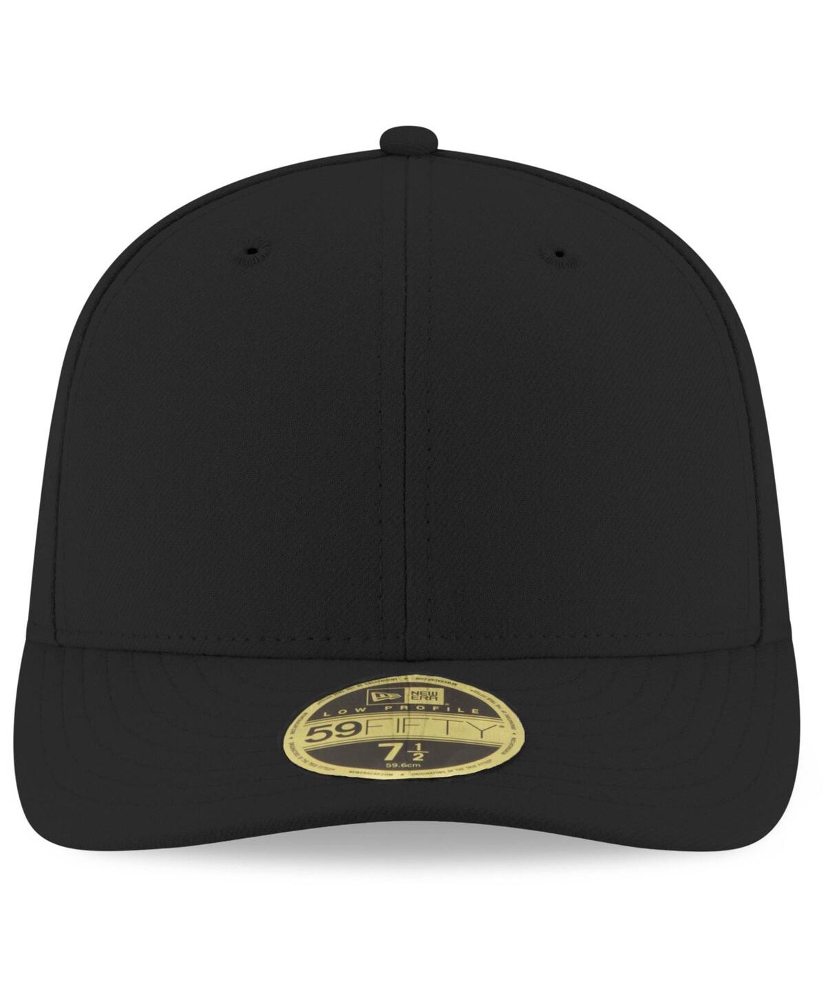 New Era Men's New Era Black Blank Low Profile 59FIFTY Fitted Hat ...