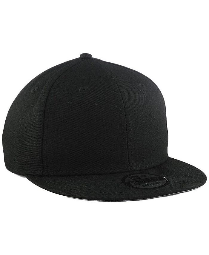 New Era Men's Black Custom 9FIFTY Adjustable Hat - Macy's