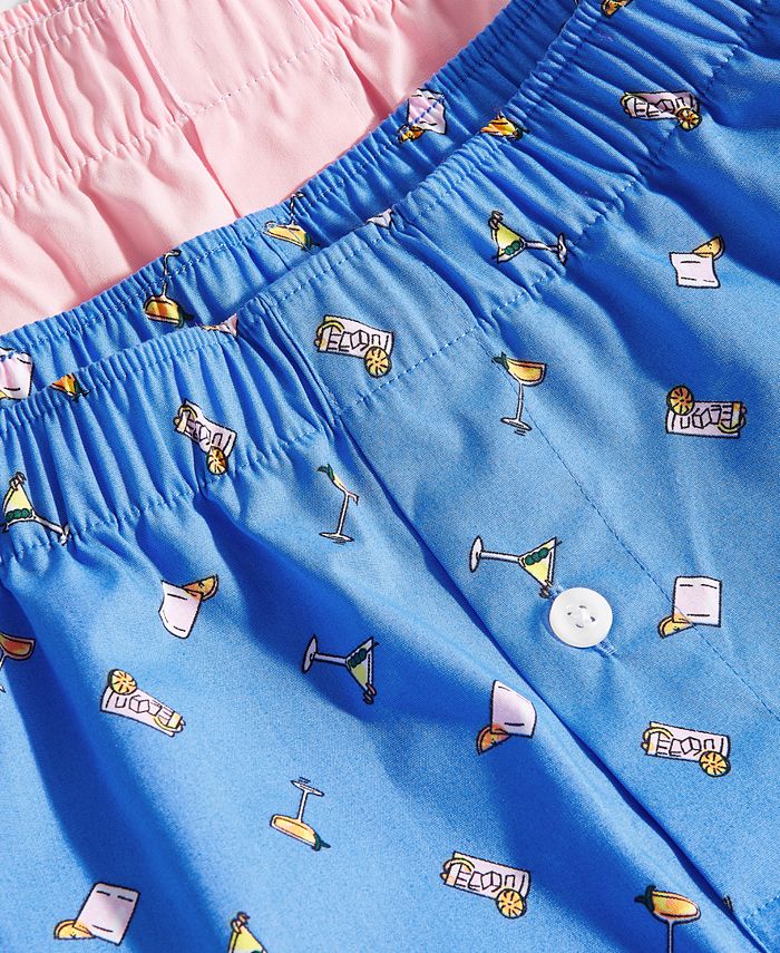 Club Room Men's 2-Pk. Regular-Fit Cotton Boxers, Created for Macy's ...