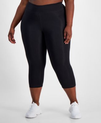 Reebok Plus Size Identity Logo Capri Leggings - Macy's
