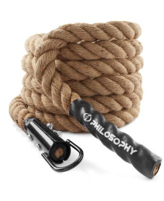 Philosophy Gym 20 ft. Indoor / Outdoor Exercise Climbing Rope - 1.5 ...