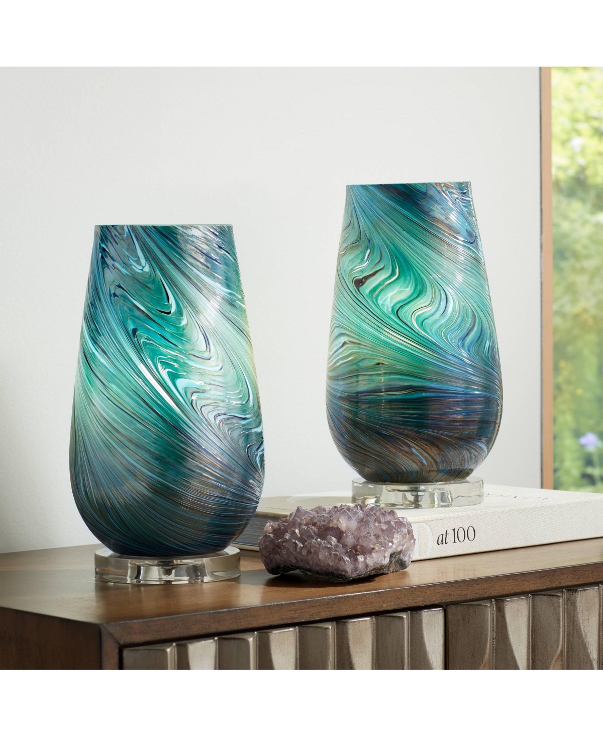 Click here for Carmen Modern Accent Table Lamps 12 1/2 High Set o... prices