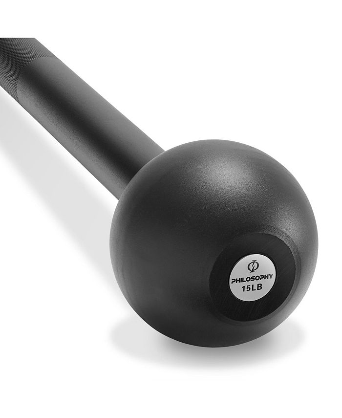 Philosophy Gym Steel Mace Bell 15 LB, Mace Club for Strength Training ...