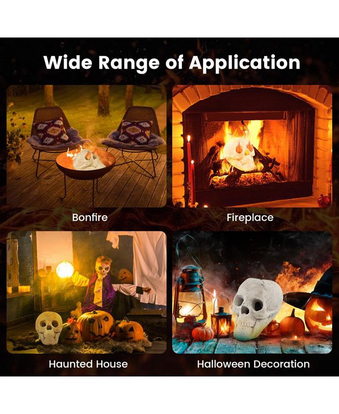 Slickblue Halloween Fire Pit Skull Halloween Decoration - Macy's