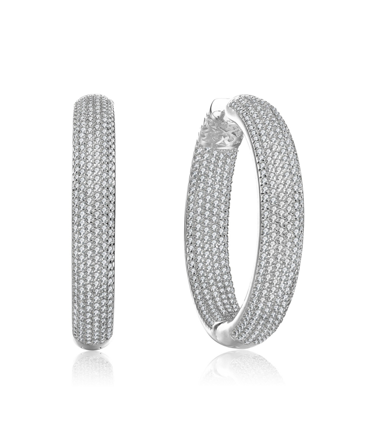 Click here for Sterling Silver with Cubic Zirconia 10-Row French... prices