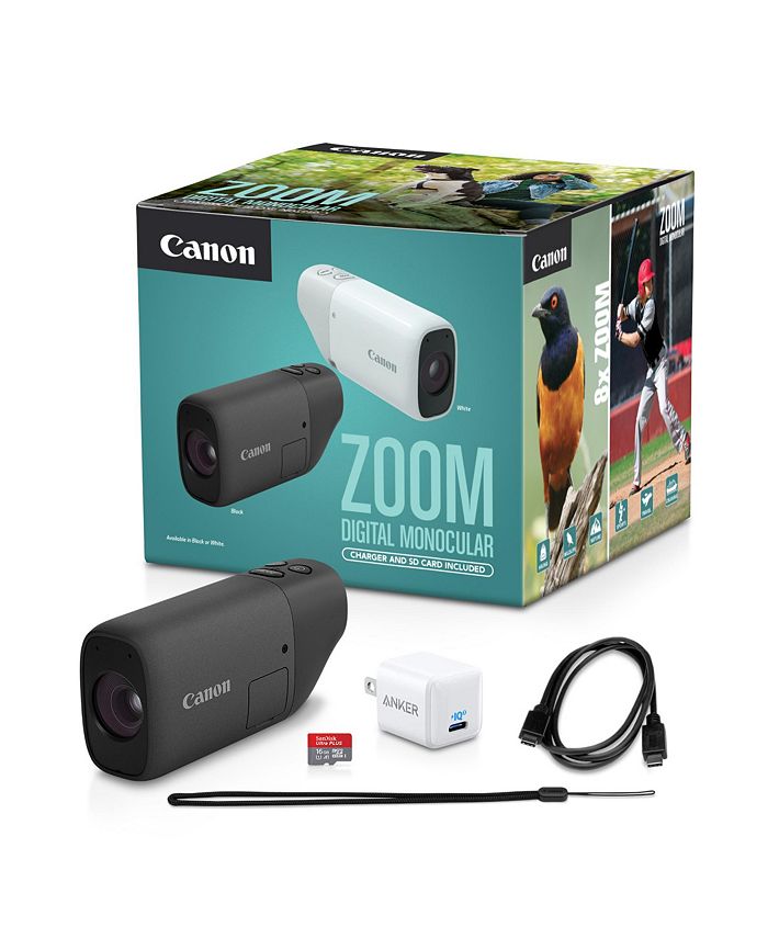 Canon ZOOM Digital Monocular with USB charger and micro SD Card (Black ...