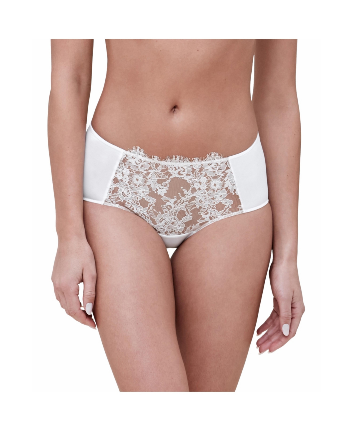 Click here for Skarlett Blue Womens Entice Front Lace Brief - Whi... prices