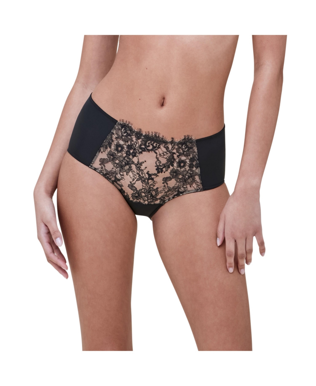 Click here for Skarlett Blue Womens Entice Front Lace Brief - Bla... prices