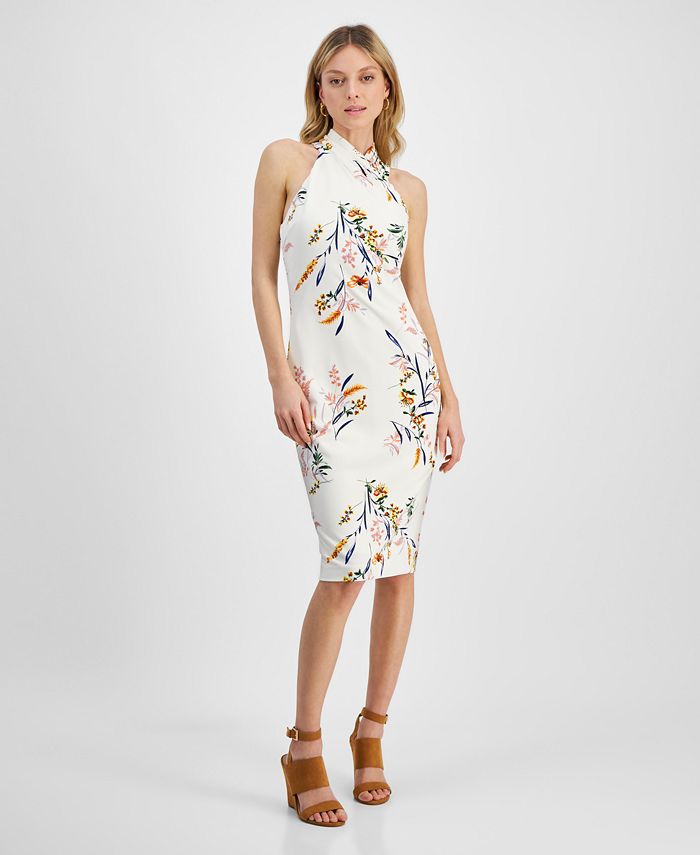 RACHEL Rachel Roy Harland Floral-Print Midi Dress - Macy's