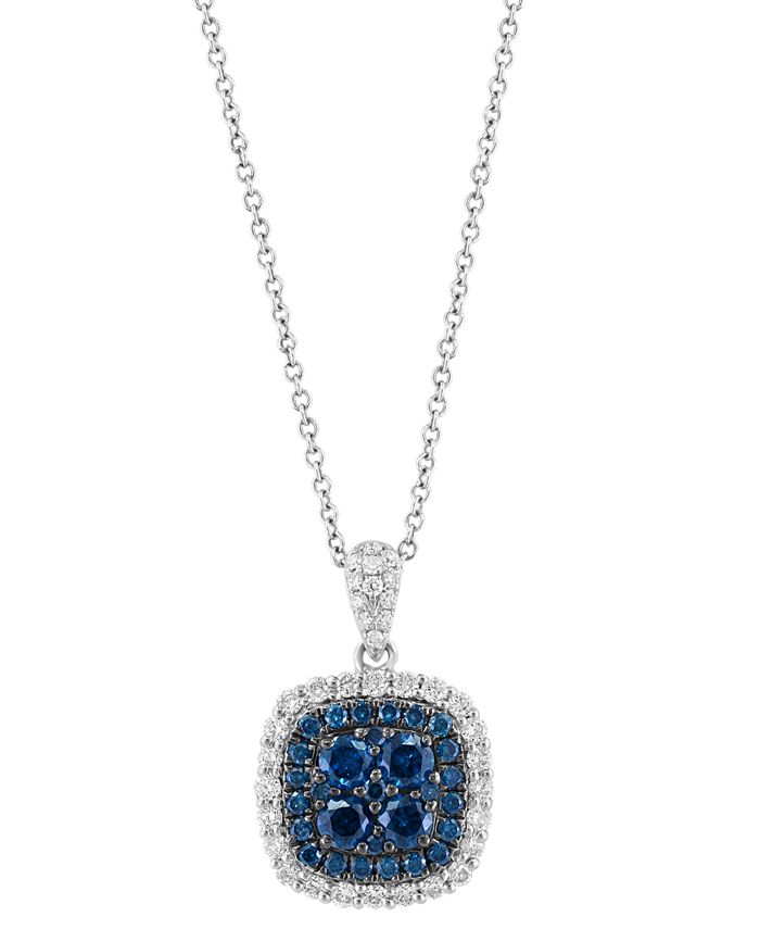 EFFY Collection EFFY® Blue Diamond (5/8 ct. t.w.) & White Diamond (3/8 ...