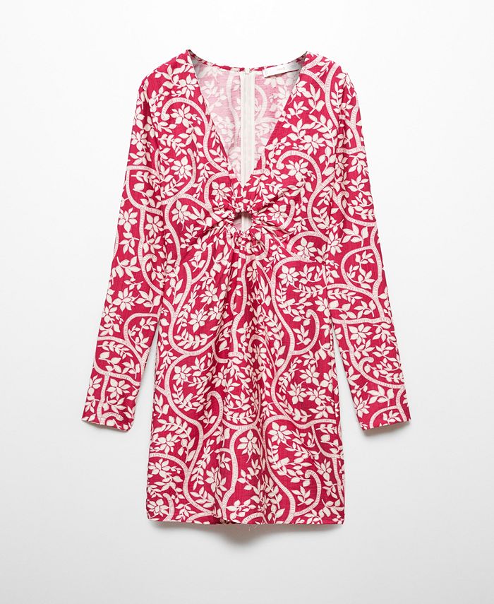 MANGO Women's Floral Print Dress - Macy's