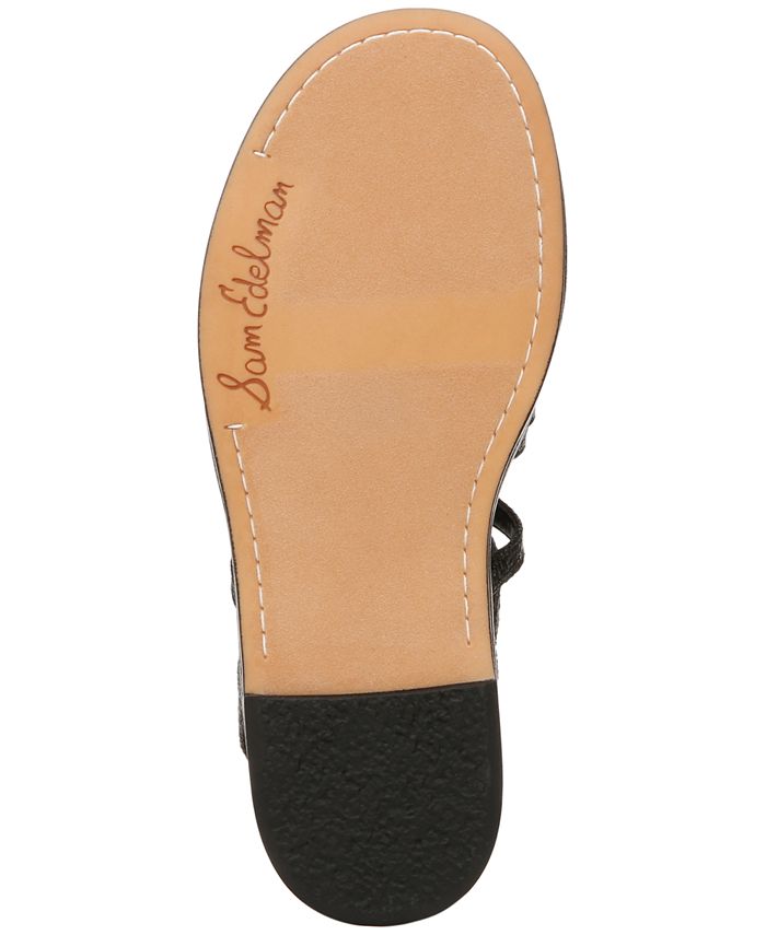 Sam Edelman Tianna Embellished Strappy Gladiator Flat Sandals - Macy's