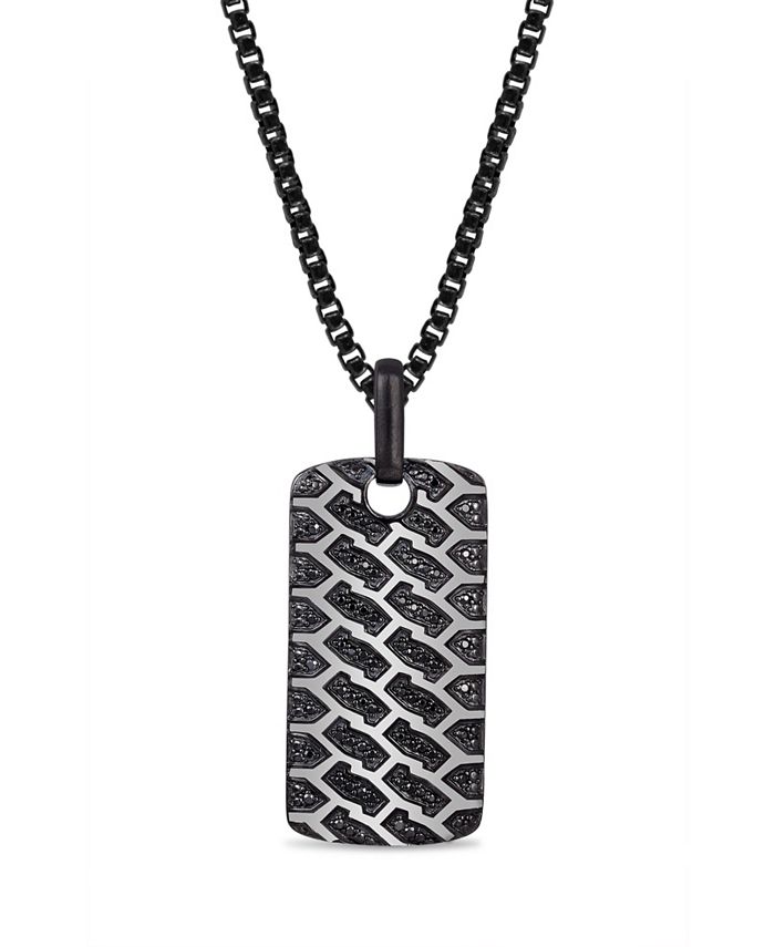 LuvMyJewelry Sterling Silver Black Diamond Fast Track Design Rhodium ...