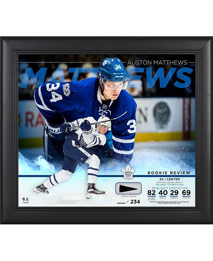 Fanatics Authentic Auston Matthews Toronto Maple Leafs Framed 15" x 17 ...