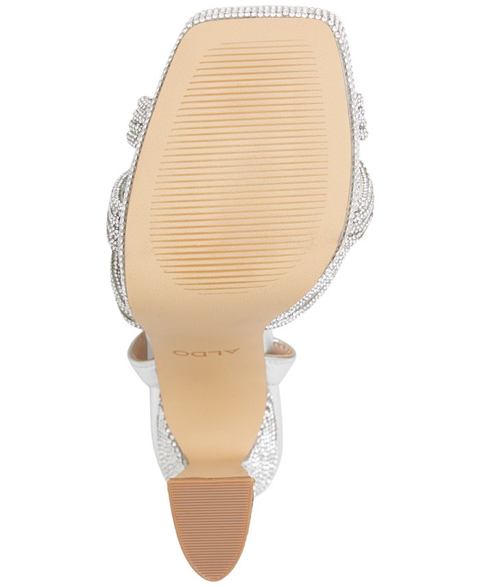 ALDO Women's Glimma Rhinestone Crossband Platform Dress Sandals - Macy's