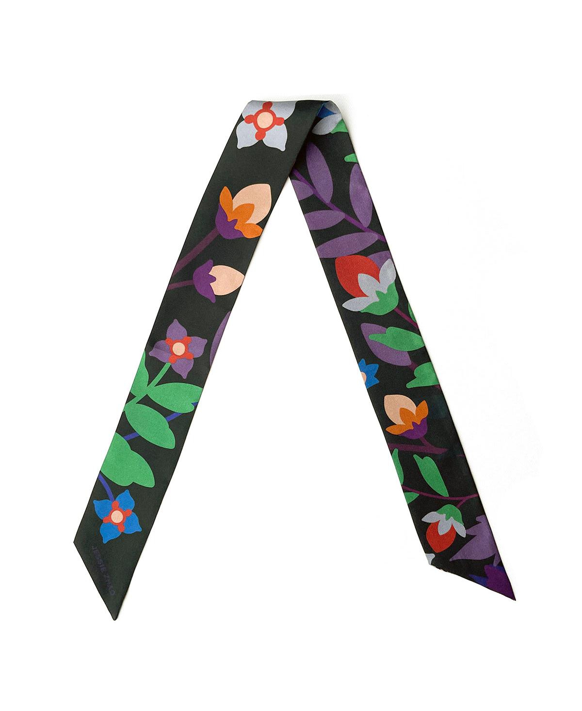 Click here for Jessie Zhao New York Silk Twilly Of Night Garden -... prices
