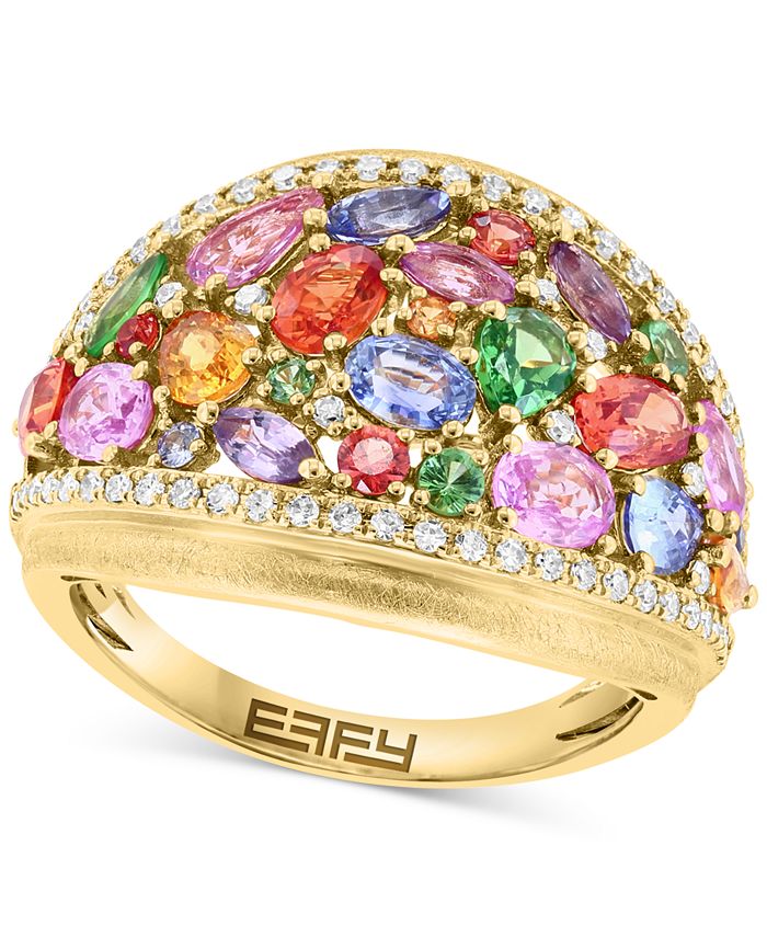 EFFY Collection EFFY® Multi-Gemstone (3-1/6 ct. t.w.) & Diamond (1/4 ct ...