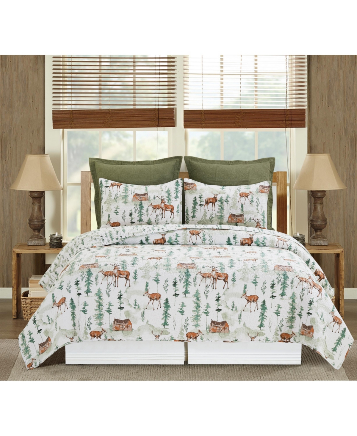 Click here for Christopher Forest Reversible Rustic King Quilt Se... prices