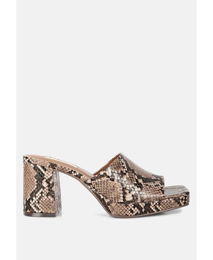 London Rag Artemisia Block Heel Slip On Sandals - Macy's