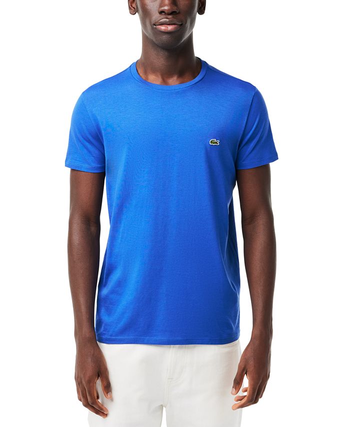 Lacoste Men's Classic Crew Neck Soft Pima Cotton T-Shirt - Macy's