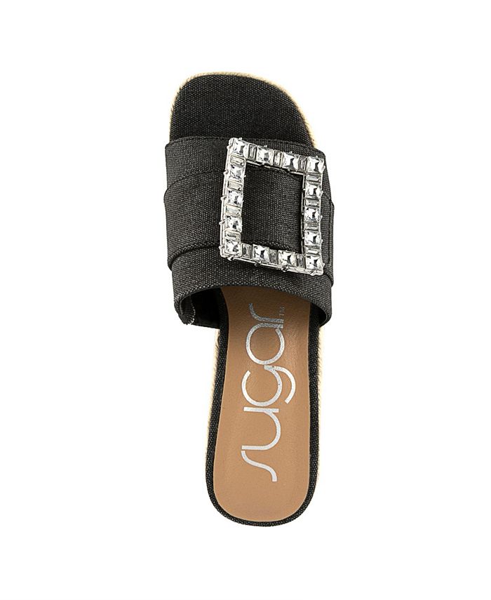 Sugar Women's Remote Embellished Buckle Espadrille Sandals - Macy's