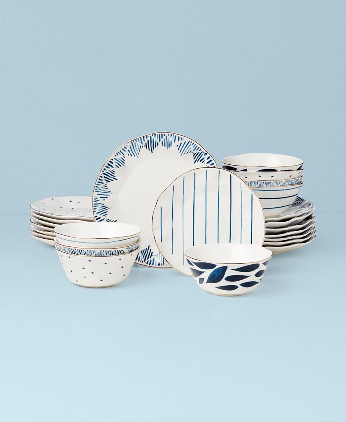 Lenox Blue Bay 24 Pc. Dinnerware Set, Service for 8 - Macy's