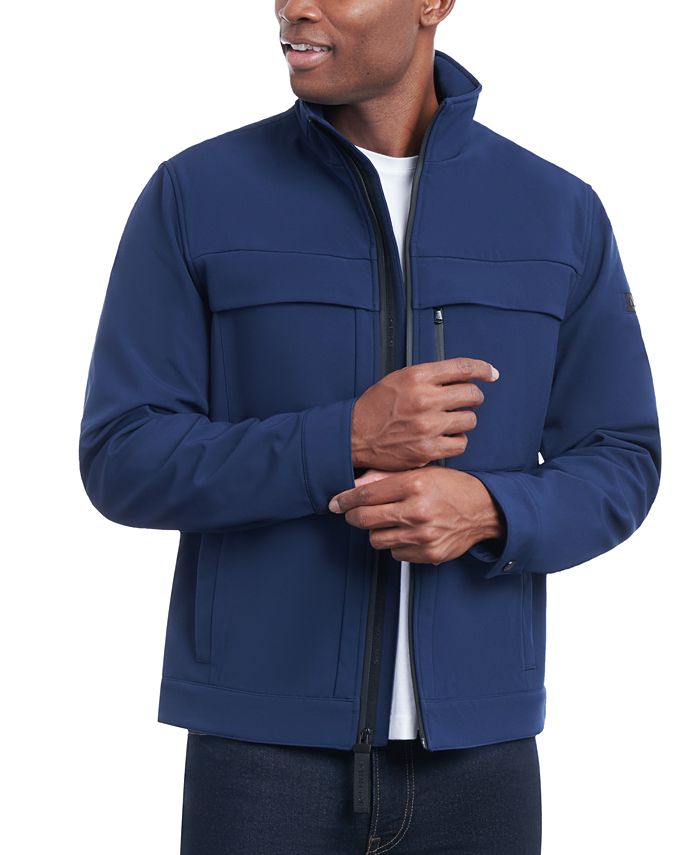 Michael Kors Men's Dressy Full-Zip Soft Shell Jacket - Macy's