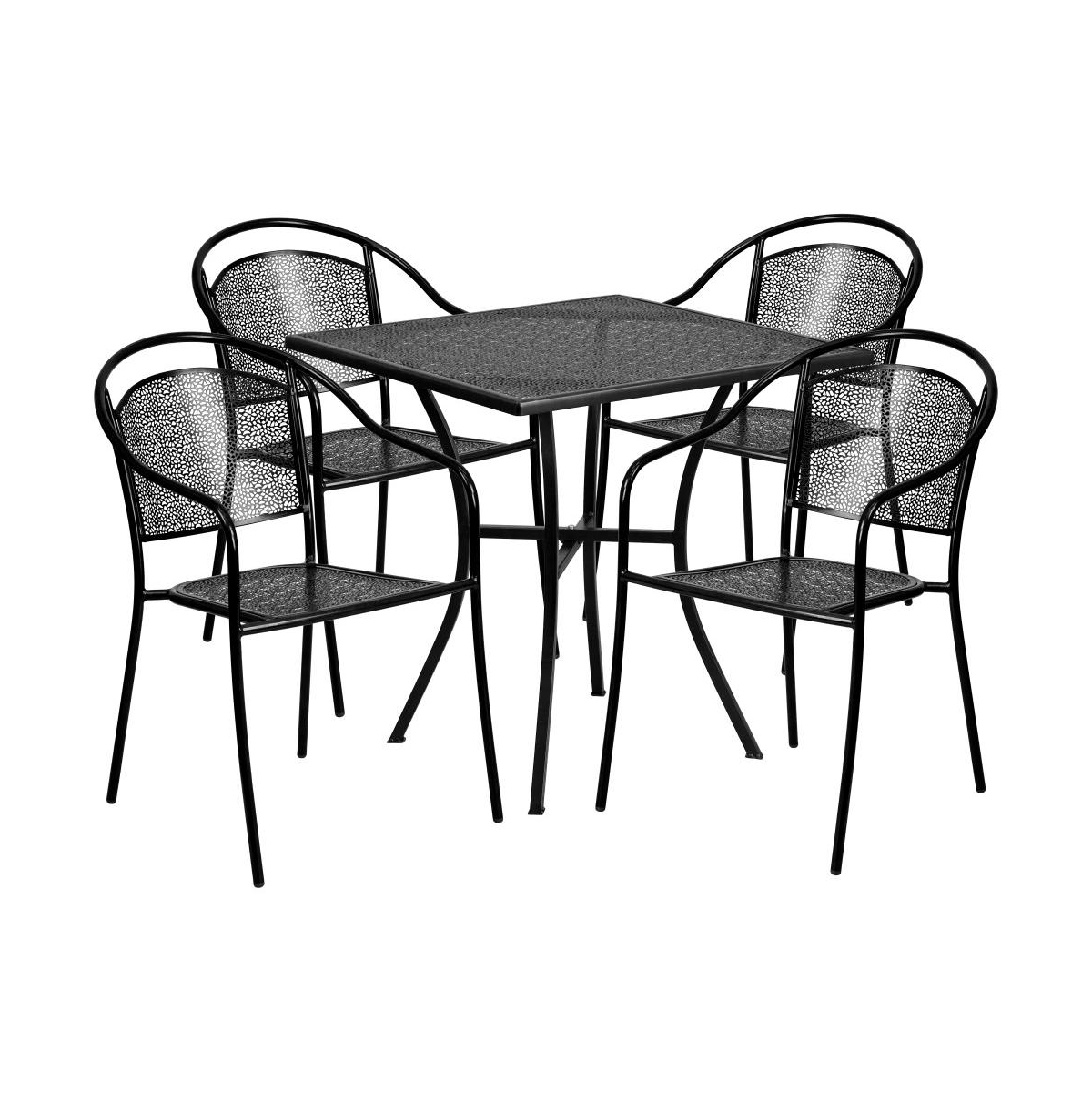 Click here for Commercial Grade 28 Square Metal Garden Patio Tabl... prices