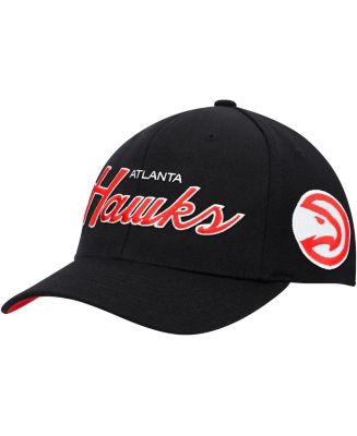 Men's Mitchell & Ness Black Atlanta Hawks MVP Team Script 2.0 Stretch ...